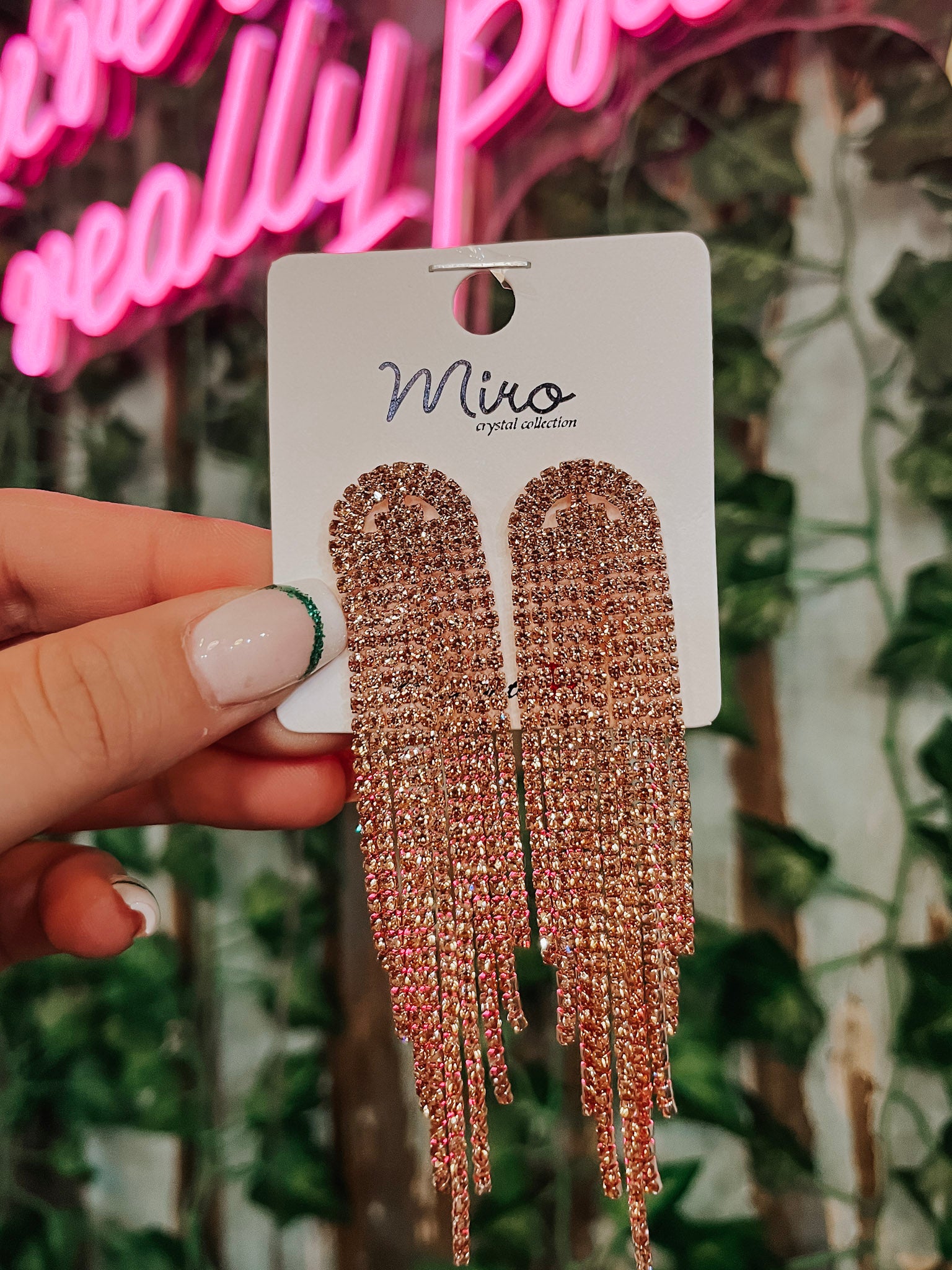 Miro crystal collection earrings store